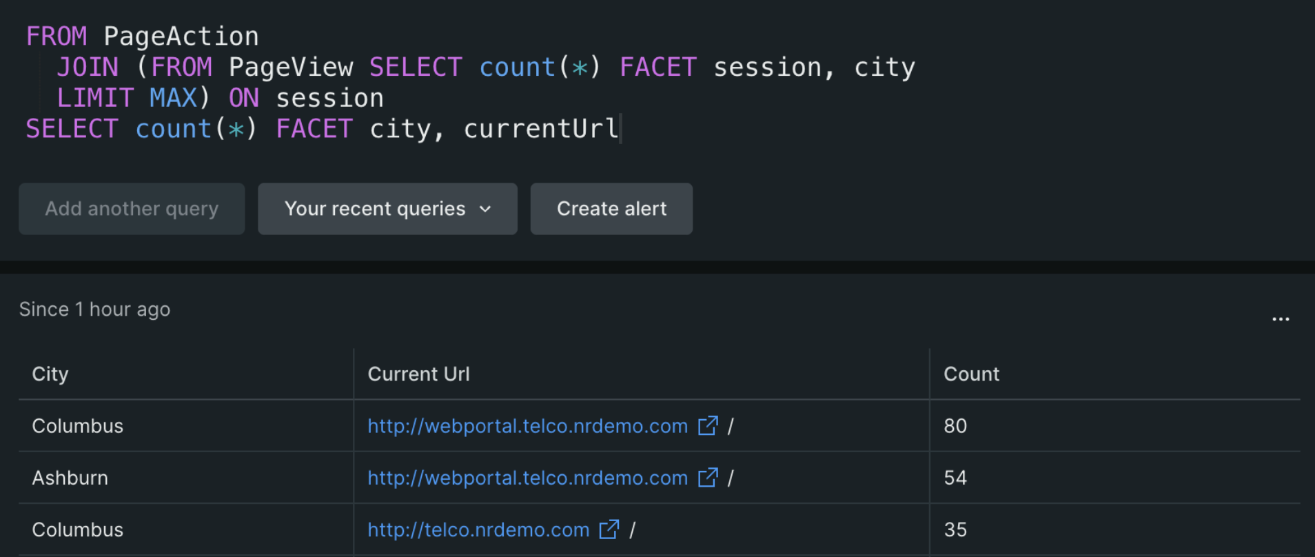 Join your telemetry data with subquery JOINs | New Relic